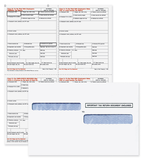 W-2 Laser Pre-Printed Bundle Tax Forms | American Bank Checks