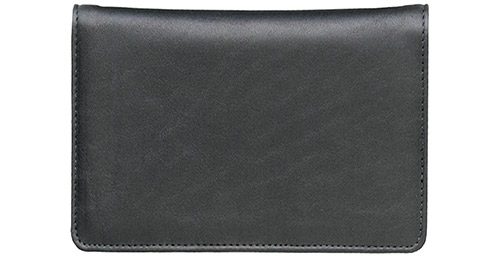 Black Top Stub Leather Checkbook Cover | American Bank Checks