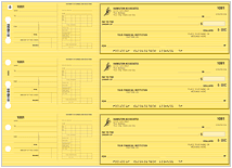 Yellow Payroll General Business Checks | American Bank Checks