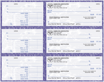 Park Avenue Desk Checks - Lavender | American Bank Checks