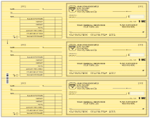 Yellow Safety Desk Checks | American Bank Checks