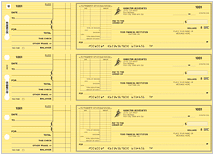 Safety Yellow Deductions Voucher Checks | American Bank Checks